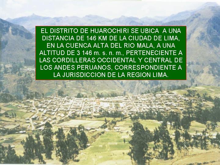 Ubicación de Huarochirí